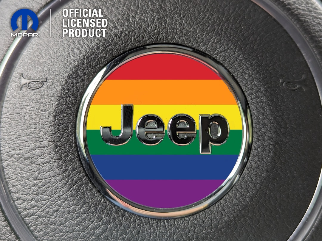 Gay Pride, Progress Pride Steering Wheel Circle Jeep Sticker Decal ...