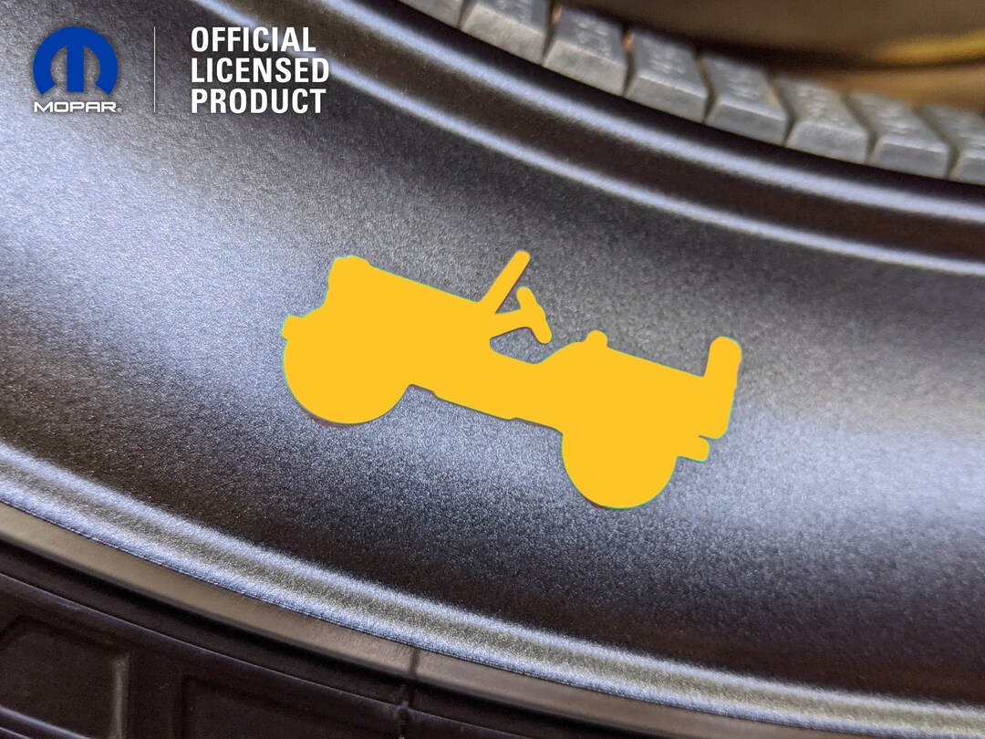 Custom Color Wheel Rim Silhouette Jeep Sticker Decal, Wrangler JK, JL ...