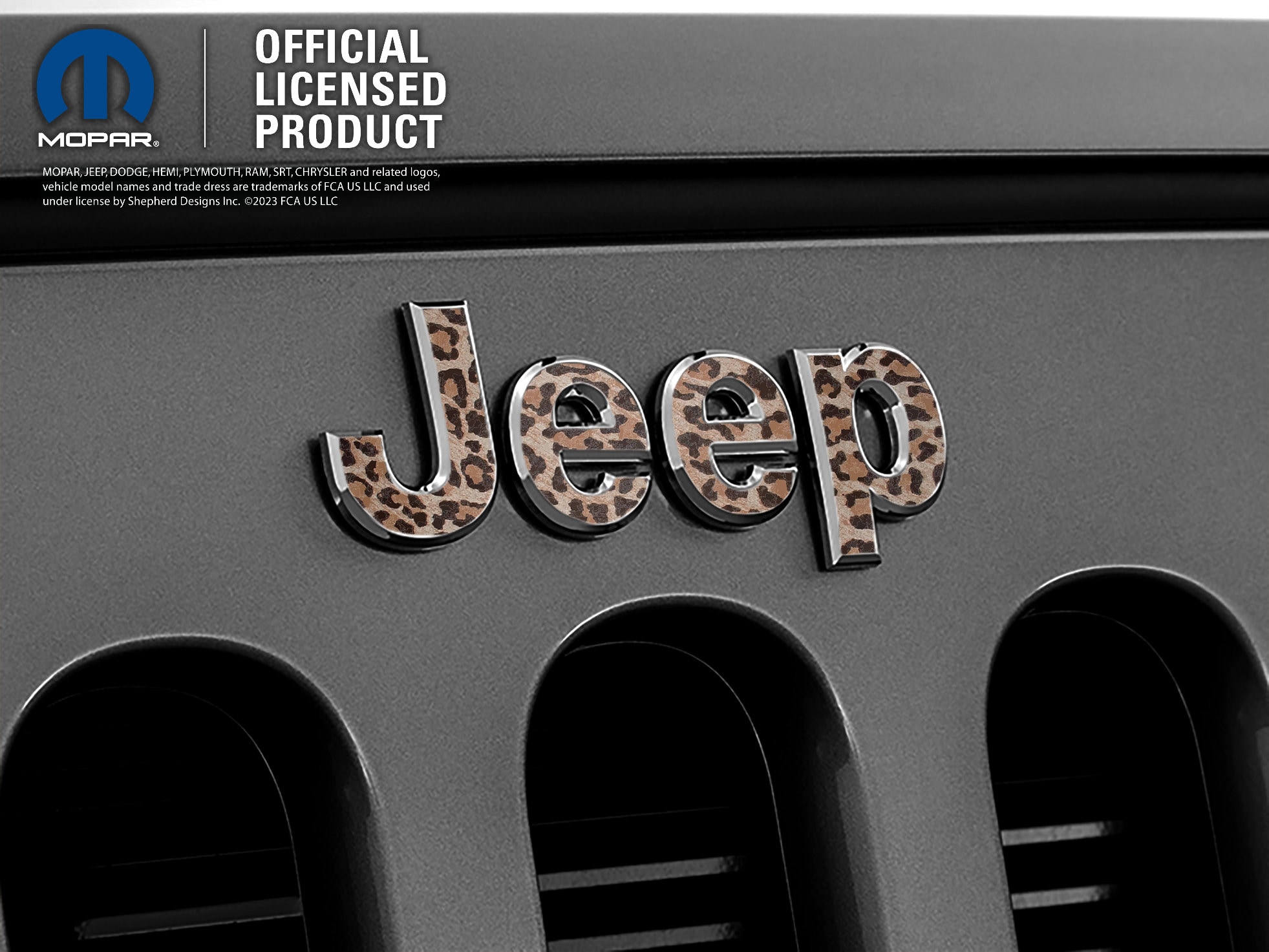 Animal Print Jeep Emblem Sticker Decal, Wrangler JK, TJ, JL, Gladiator ...