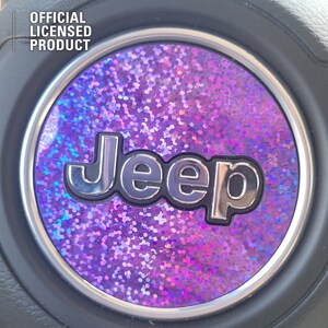 Steering Wheel Circle Holographic Sequins Jeep Sticker Decal, Wrangler ...