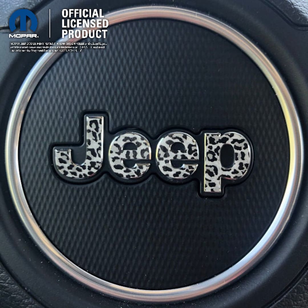 Animal Print Jeep Steering Wheel Sticker Decal, Wrangler JK, JL ...