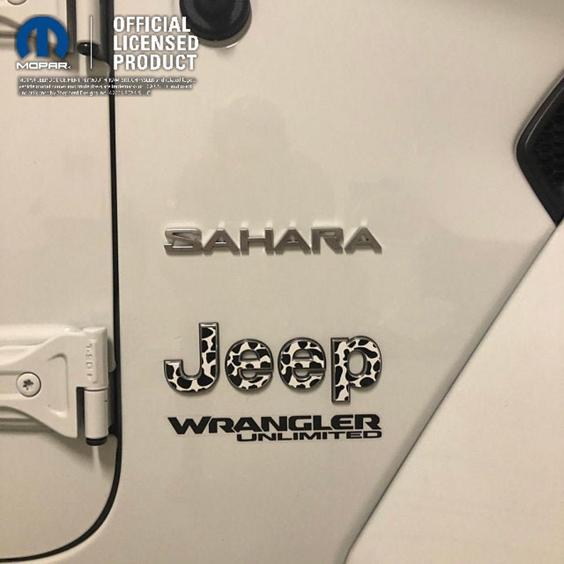 Animal Print Jeep Emblem Sticker Decal, Wrangler JK, TJ, JL, Yj ...