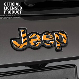 Animal Print Jeep Emblem Sticker Decal, Wrangler JK, TJ, JL, Gladiator ...