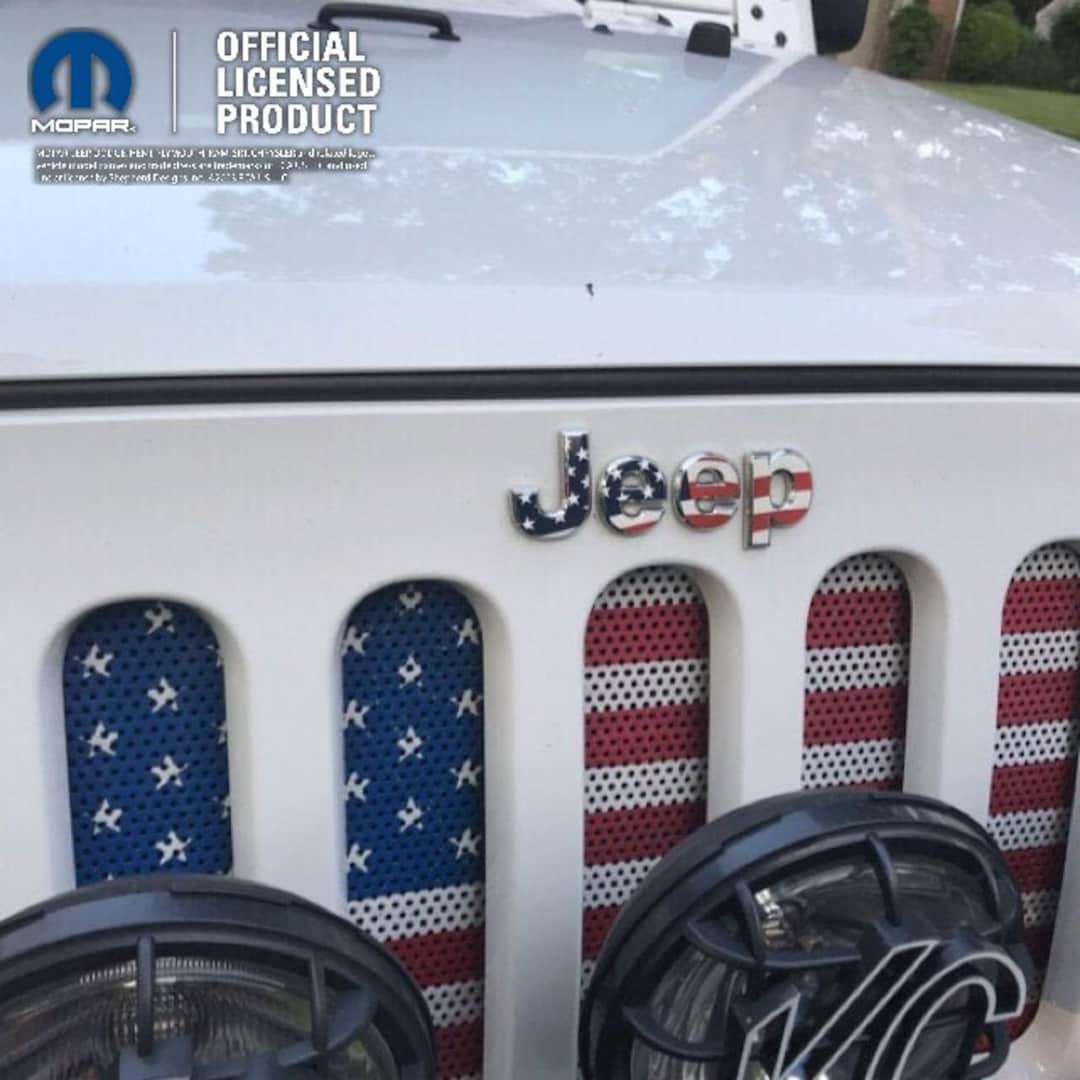 American Flag Jeep Decal Emblem, Jeep Wrangler JK TJ JL, Gladiator ...