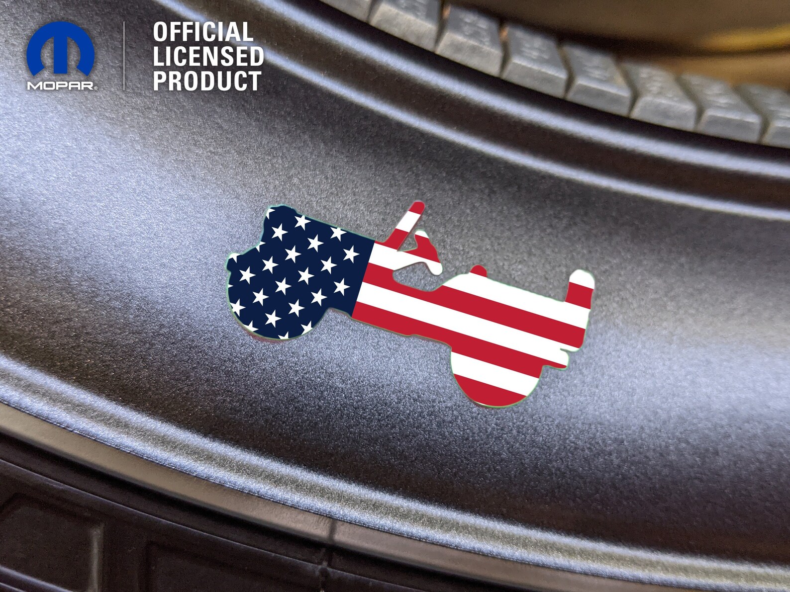 Reflective American Flag Jeep Wheel Decal - Wrangler JK/JL (pack of 5 ...
