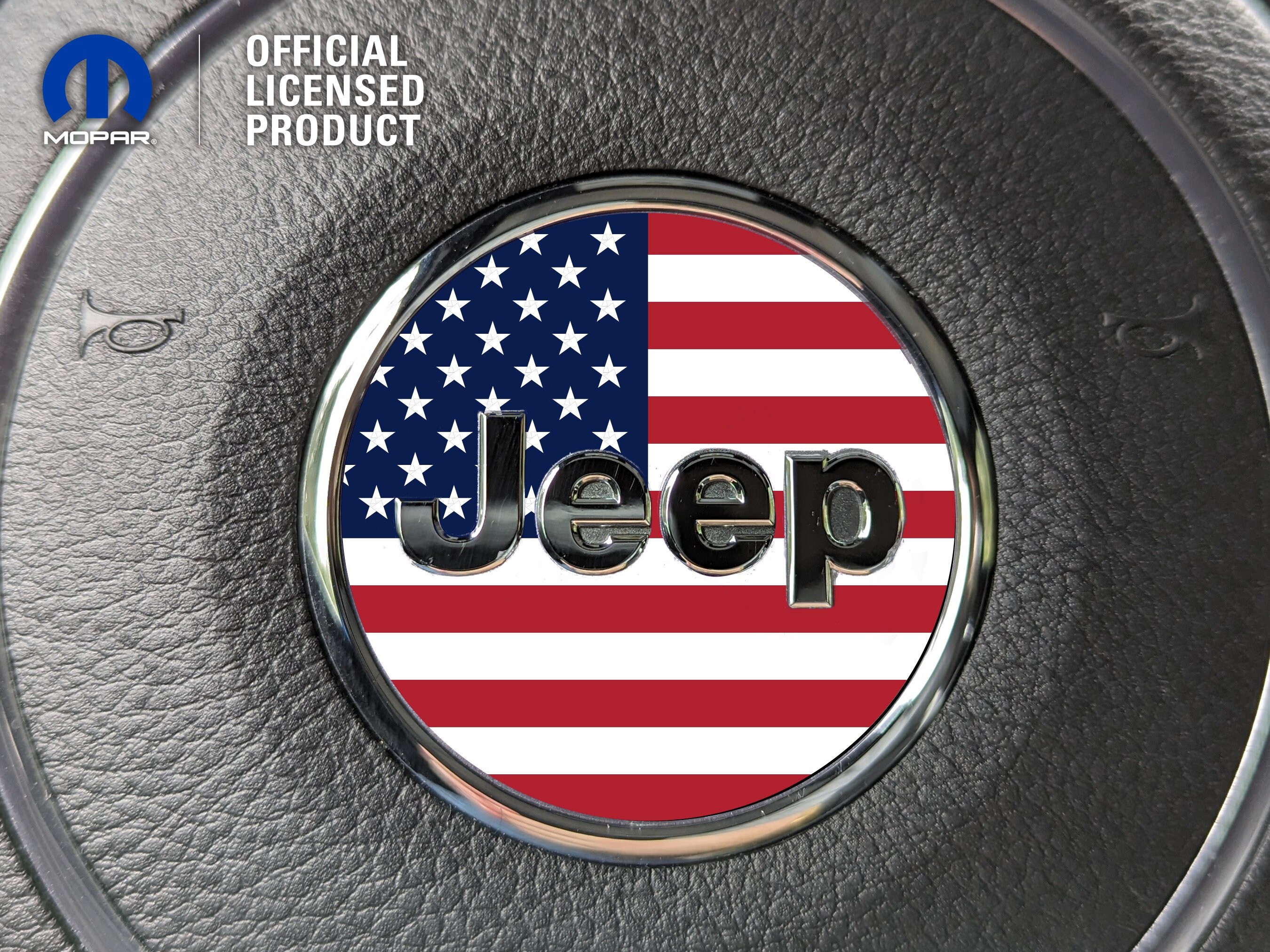 American Flag Jeep Steering Wheel Circle Sticker Decal, Wrangler JK, TJ ...