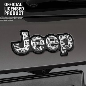Animal Print Jeep Emblem Sticker Decal, Wrangler JK, TJ, JL, Gladiator ...