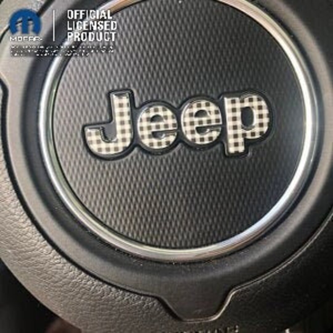 Steering Wheel Buffalo Check Jeep Sticker Decal, Wrangler JK, JL ...