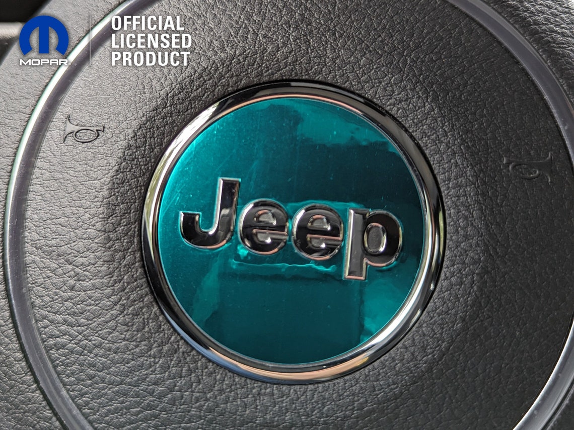 Steering Wheel Circle Chrome Jeep Sticker Decal, Wrangler JK, JL ...