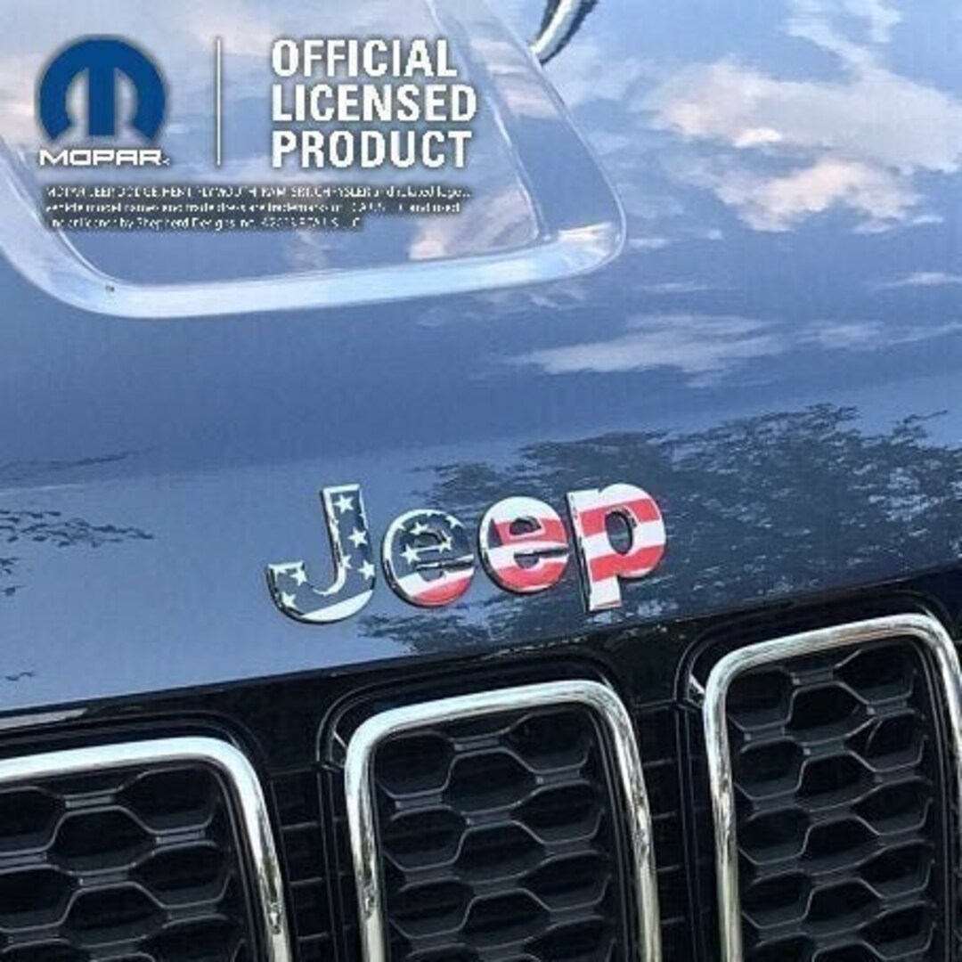 American Flag Jeep Emblem Decal: Patriotic Car Sticker - Etsy