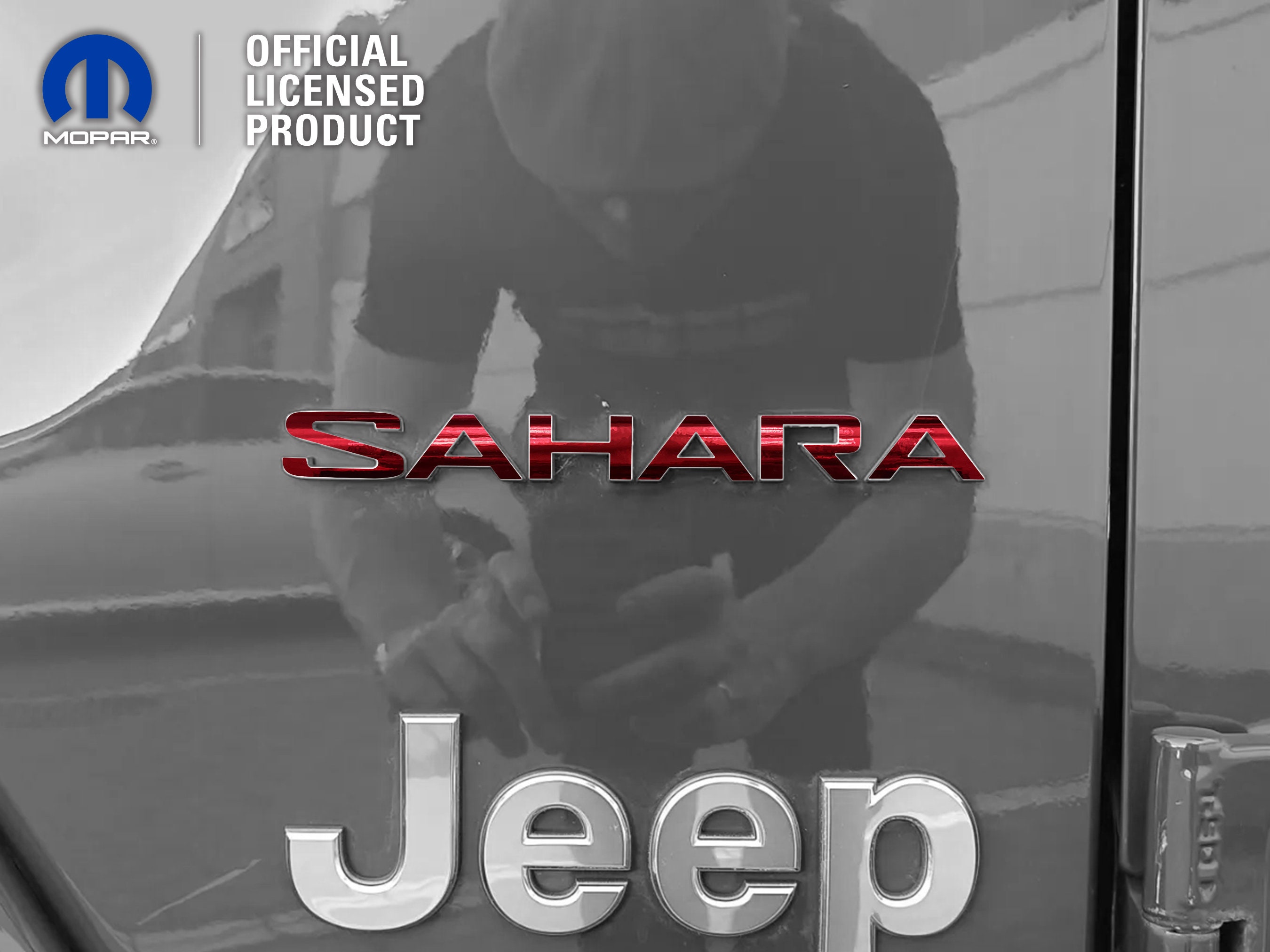 Chrome Jeep Wrangler JL Sahara Sticker Decals, Pack of 2 - Etsy