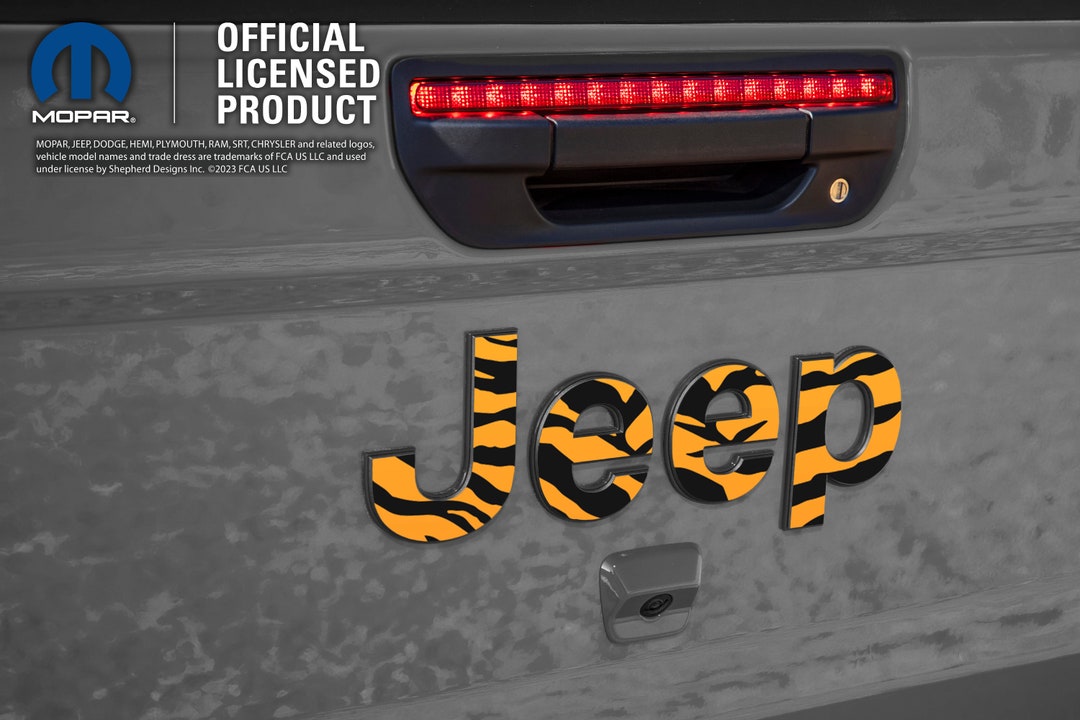 Animal Print Jeep Emblem Decal: Wrangler, Cherokee, Gladiator - Etsy
