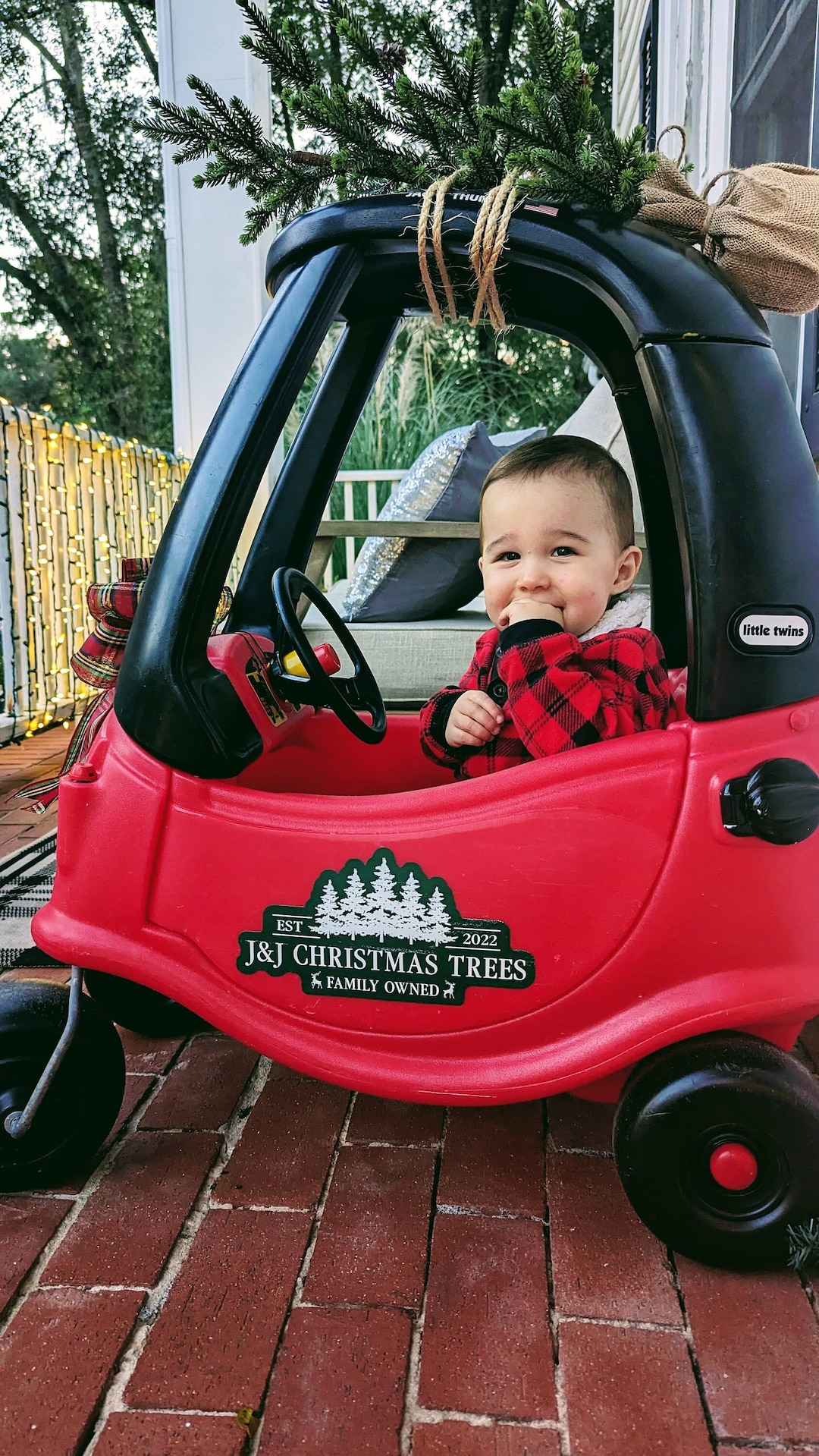 Custom Christmas Tree Farm Little Tikes Cozy Coupe Decals - Etsy