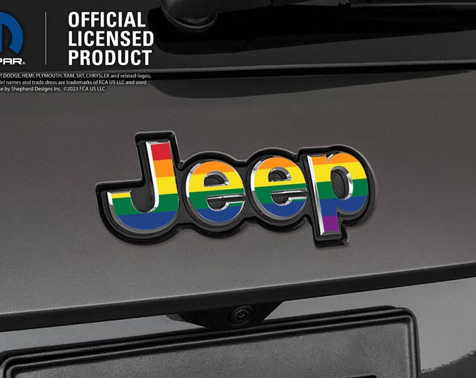 Holographic Crystal Jeep Emblem Sticker Decal, Wrangler JK, TJ, JL ...
