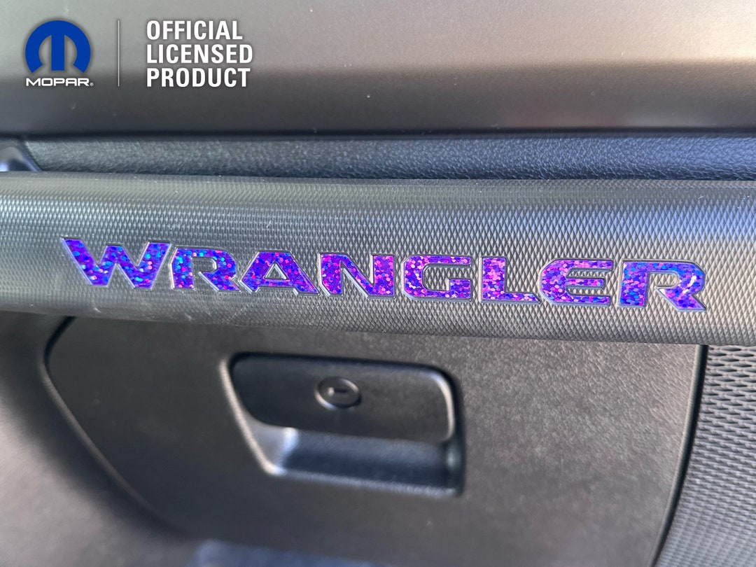 Holographic Sequins - Grab Handle Jeep Emblem Sticker Decal, Wrangler ...