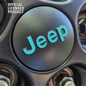 Custom Color Wheel Rim Center Cap Jeep Sticker Decal, Wrangler JK, JL ...