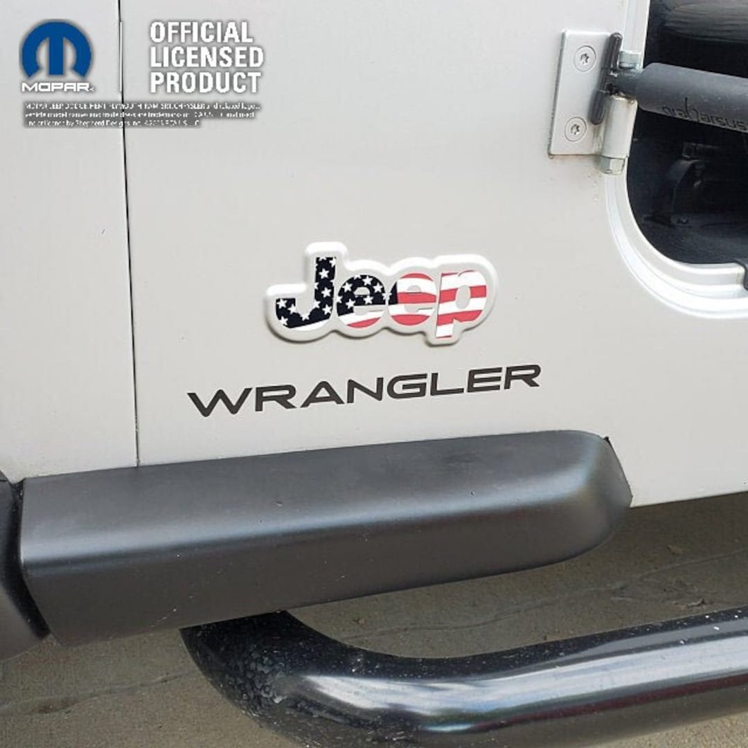 Jeep American Flag Decal Emblem Decal, Wrangler JK TJ JL, Gladiator ...