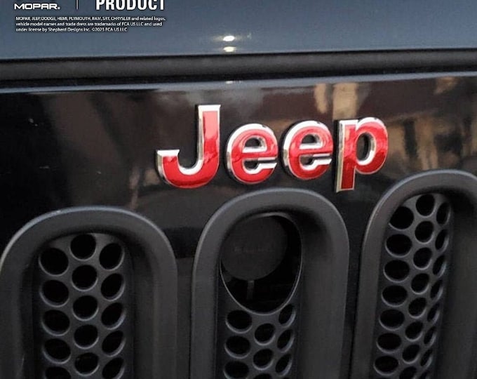 Jeep Custom Color Emblem Sticker Decal, Wrangler JK, TJ, JL, Yj ...