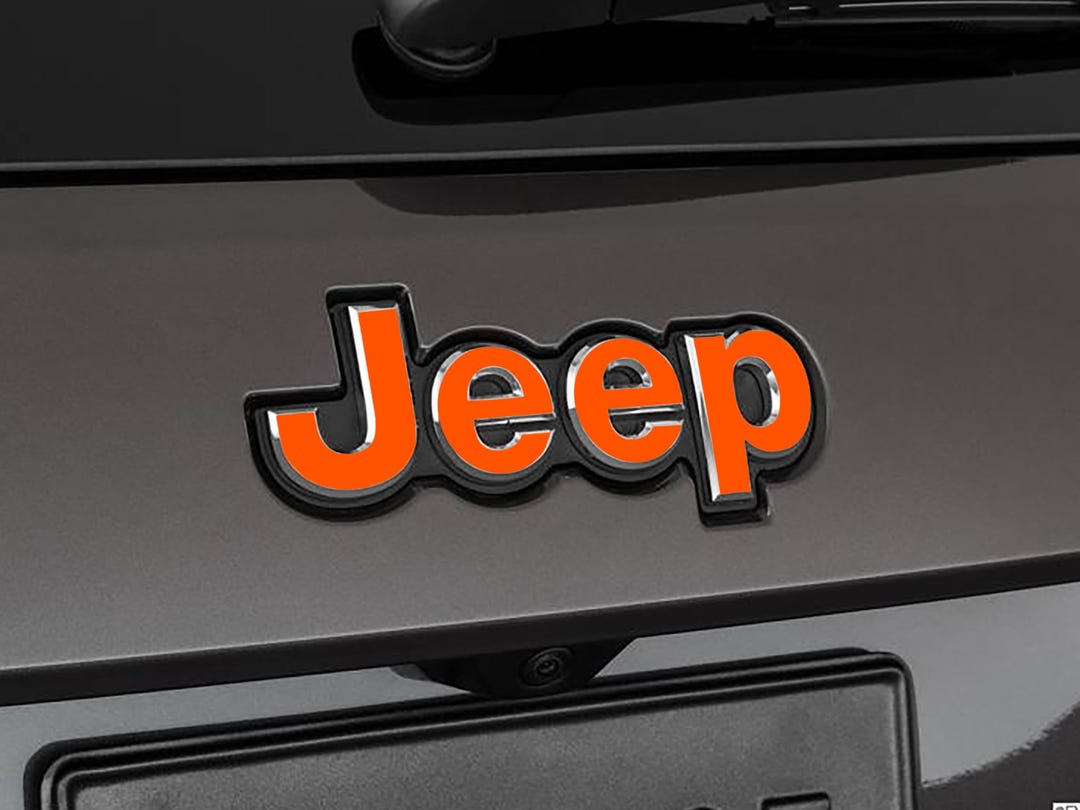 Jeep Grand Cherokee Emblem Overlay Decal 2005-2025 - Custom Color Vinyl ...