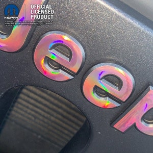 Holographic Chrome - Jeep Sticker Decal Emblem Overlay | Jeep Decal ...