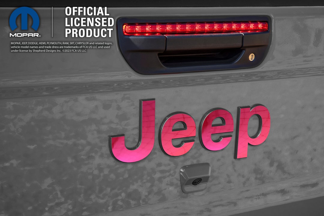 Chrome - Jeep Wrangler JL 2018 2019 2021 Mirror Chrome Decal Fender Emblem Overlay | Sahara, JLU ...