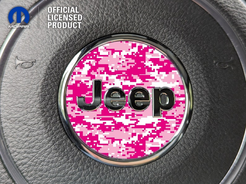 Camo Steering Wheel Circle Jeep Sticker Decal, Wrangler JK, JL ...