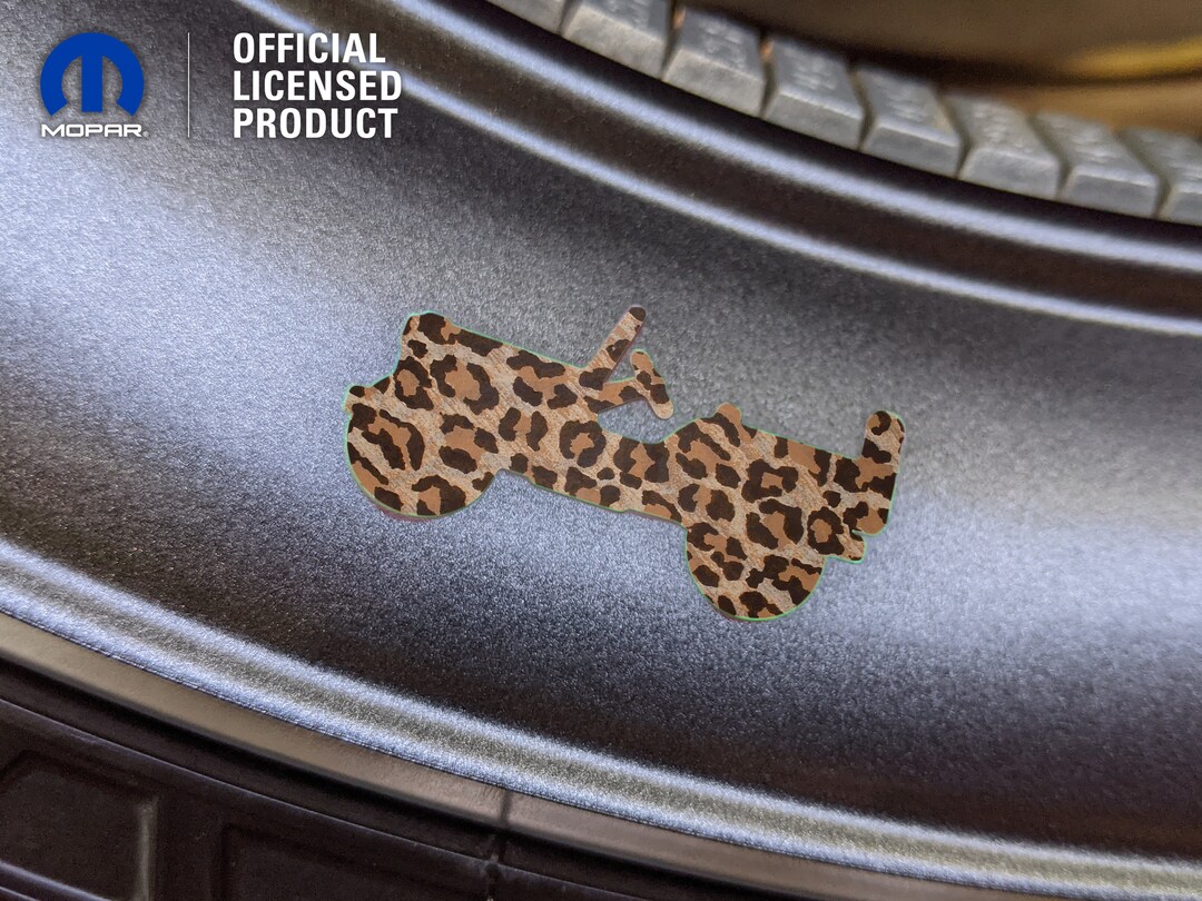 Animal Print Jeep Wheel Rim Decal - Cow, Leopard, Tiger, Giraffe - Pack ...