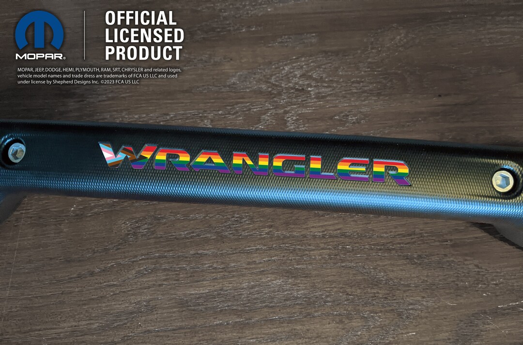 Gay Pride, Progress Pride - Jeep Grab Handle Jeep Emblem Sticker Decal ...