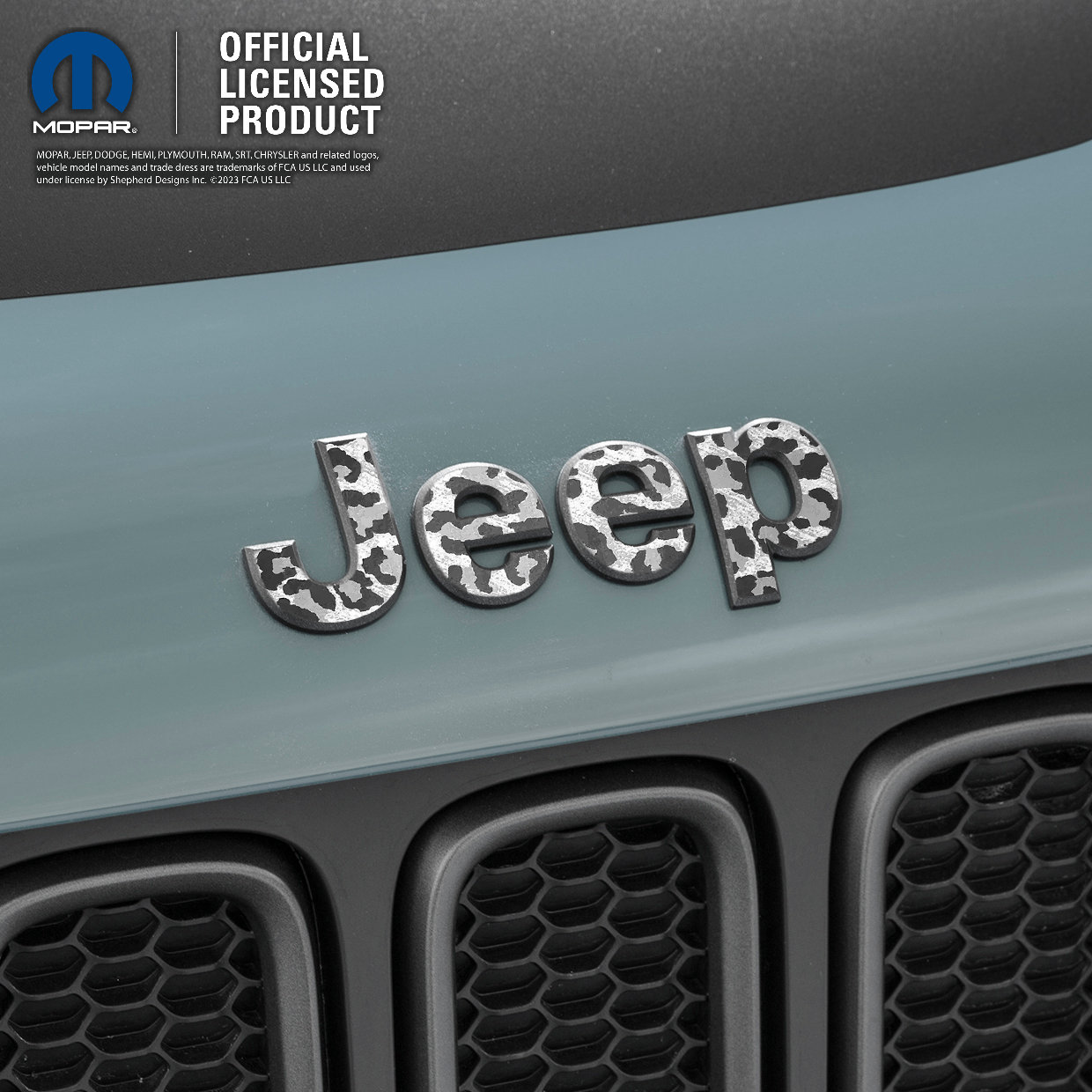 Leopard Print Jeep Emblem Decal: Renegade 2015-2023 Overlay - Etsy