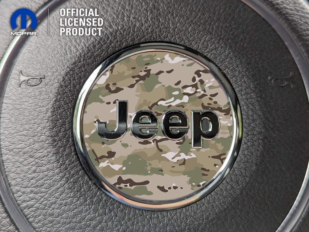 Camo Steering Wheel Circle Jeep Sticker Decal, Wrangler JK, JL ...
