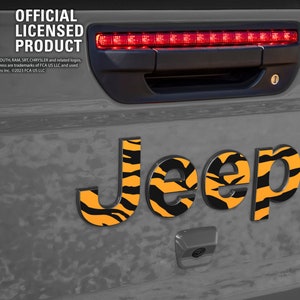 Animal Print Jeep Emblem Sticker Decal, Wrangler JK, TJ, JL, Gladiator ...