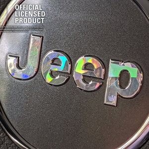 Steering Wheel Crystal Holographic Jeep Emblem Sticker Decal, Wrangler ...