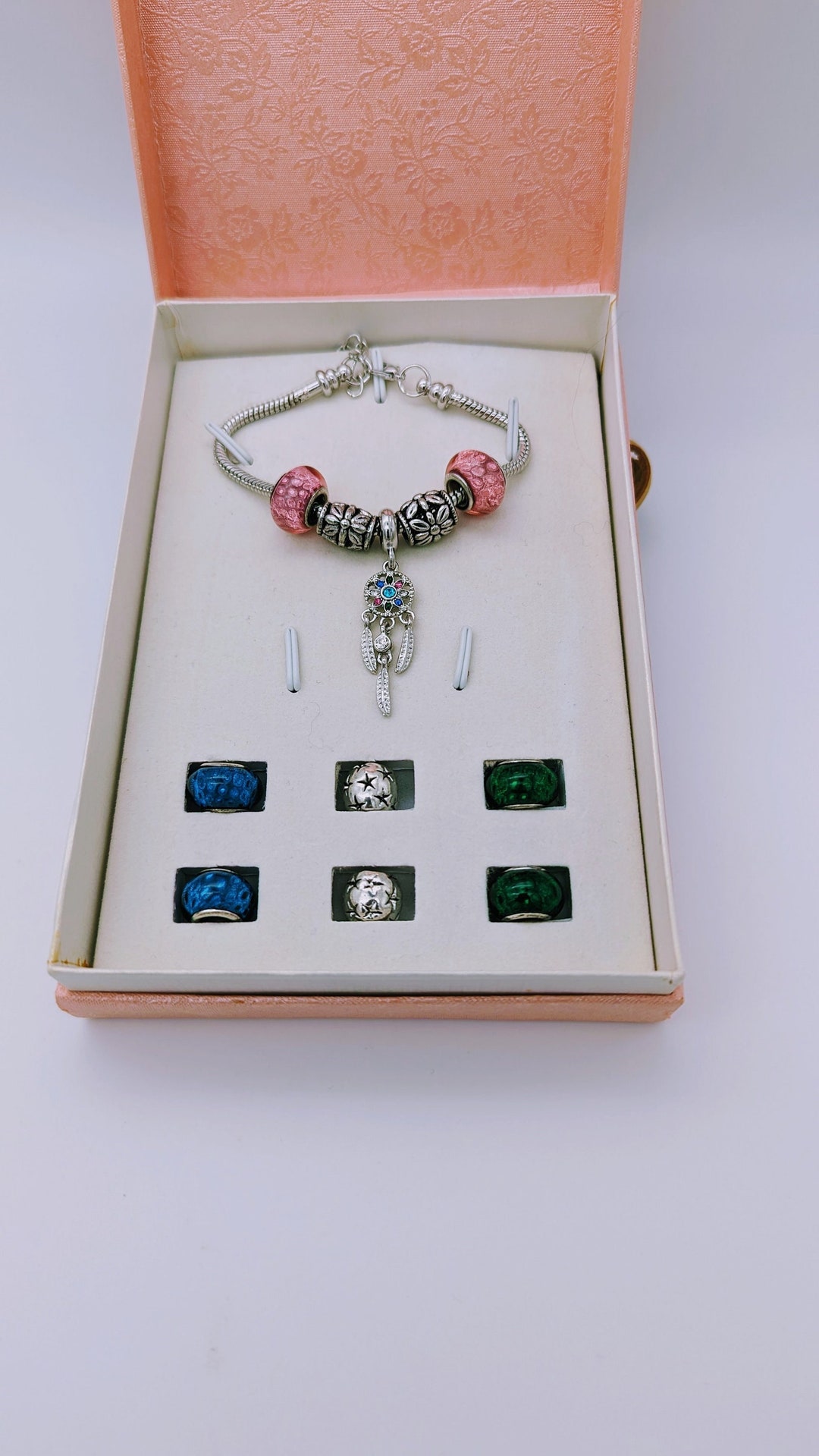 Charm's Bracelet Box With Interchangeable Beads Ref 1935 - Etsy