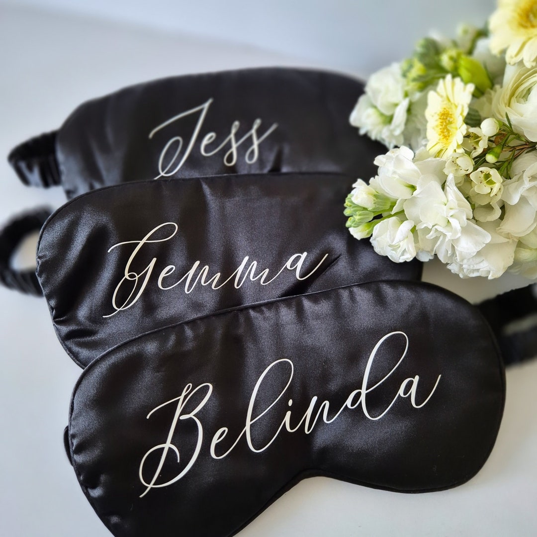 Personalised Eye Sleep Mask, Custom Eye Mask, Blind Fold, Bridesmaid ...
