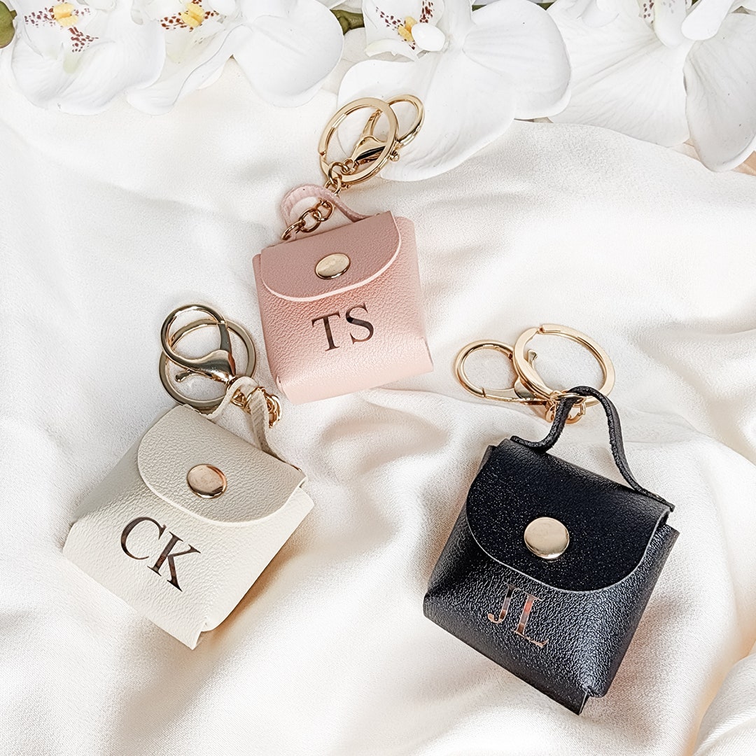 Personalised Keychains for Bags, Cute Keyrings, Pouch for Earphones ...