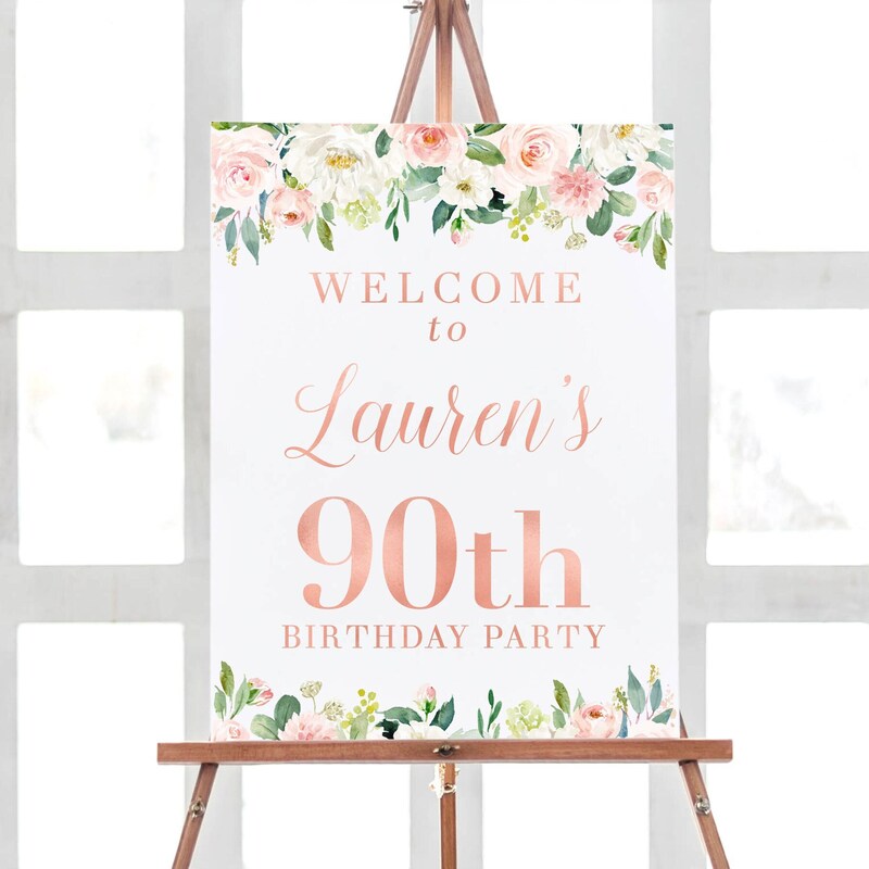 90th Birthday Sign - Etsy