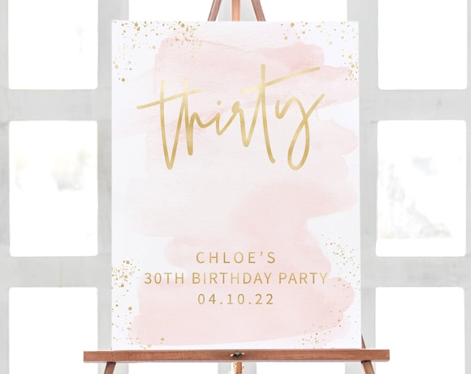 30th Birthday Decorations Yard Sign, Personalized 30th Birthday Party ...