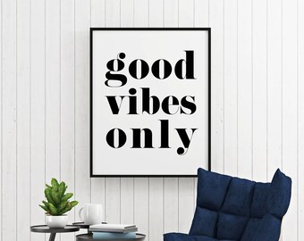 Good vibes poster | Etsy