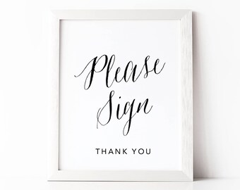 Please sign | Etsy