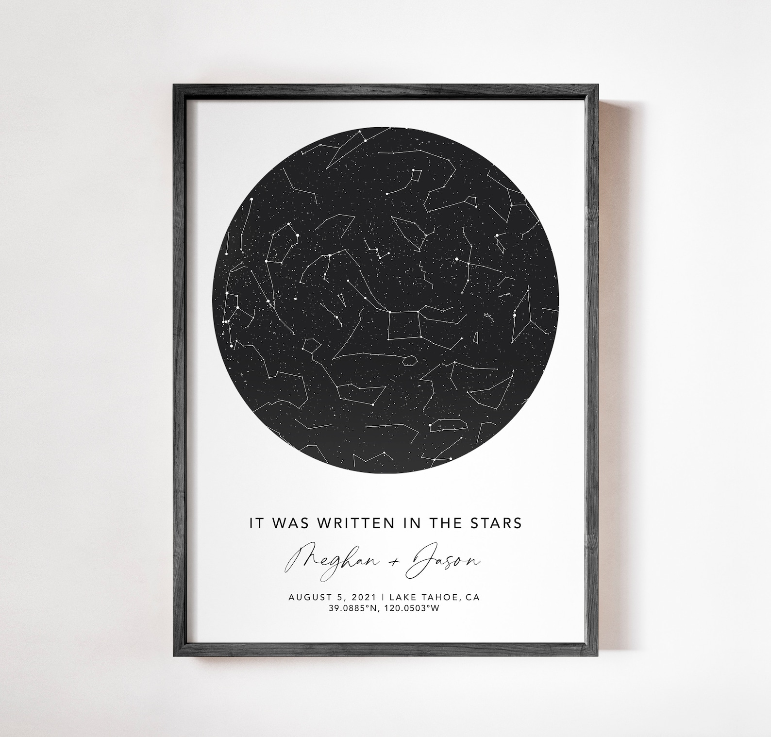 Custom Night Sky Map Star Map Poster Wedding Gift Custom | Etsy