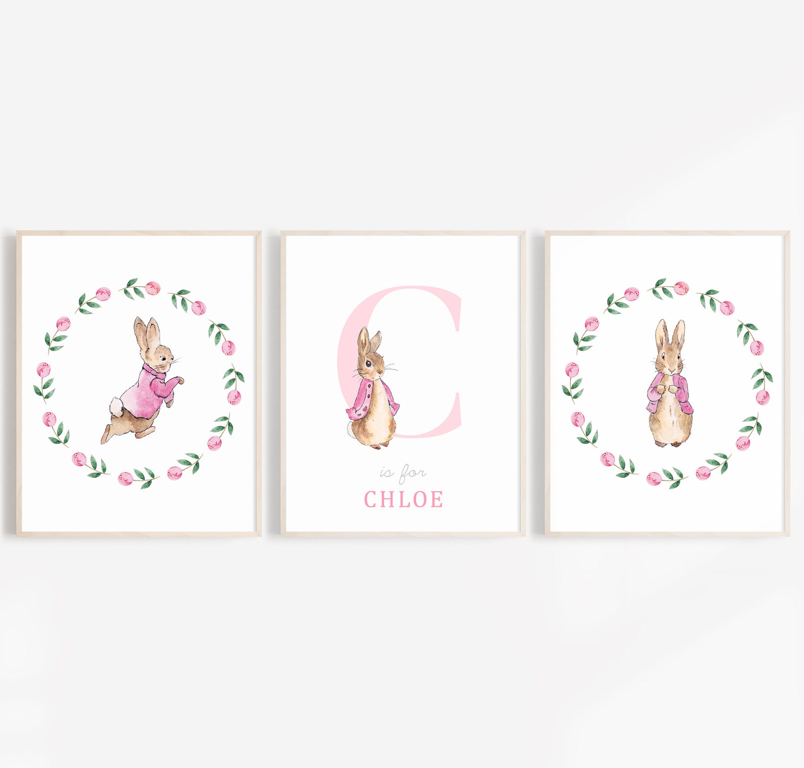 Peter Rabbit Wall Art Set of 3 Peter Rabbit Printable Peter | Etsy
