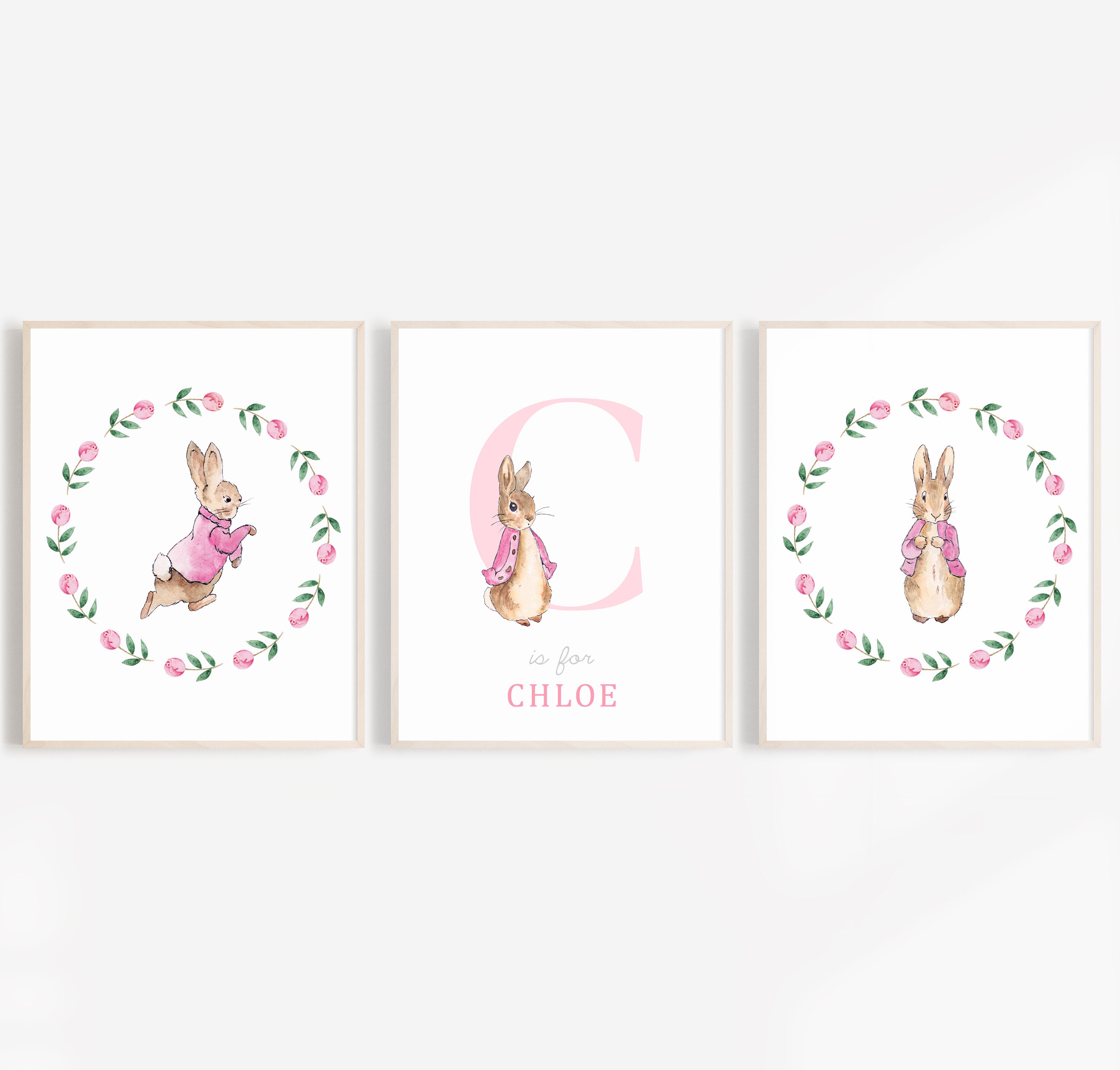 Peter Rabbit Wall Art Set of 3 Peter Rabbit Printable Peter | Etsy