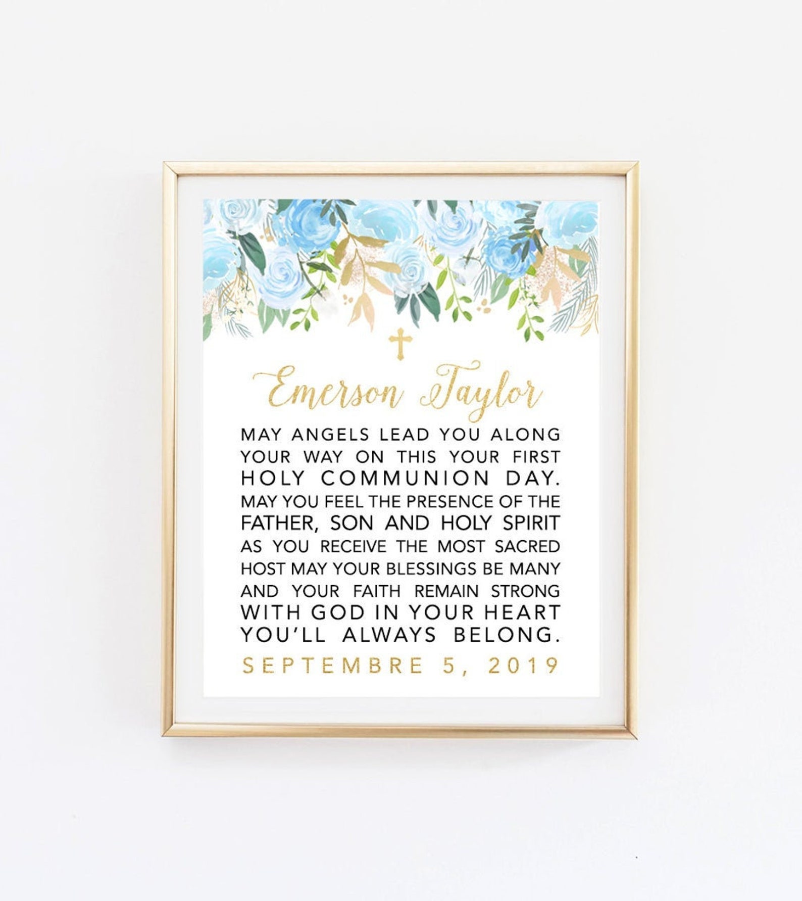 First Holy Communion Sign Communion Poster Communion | Etsy