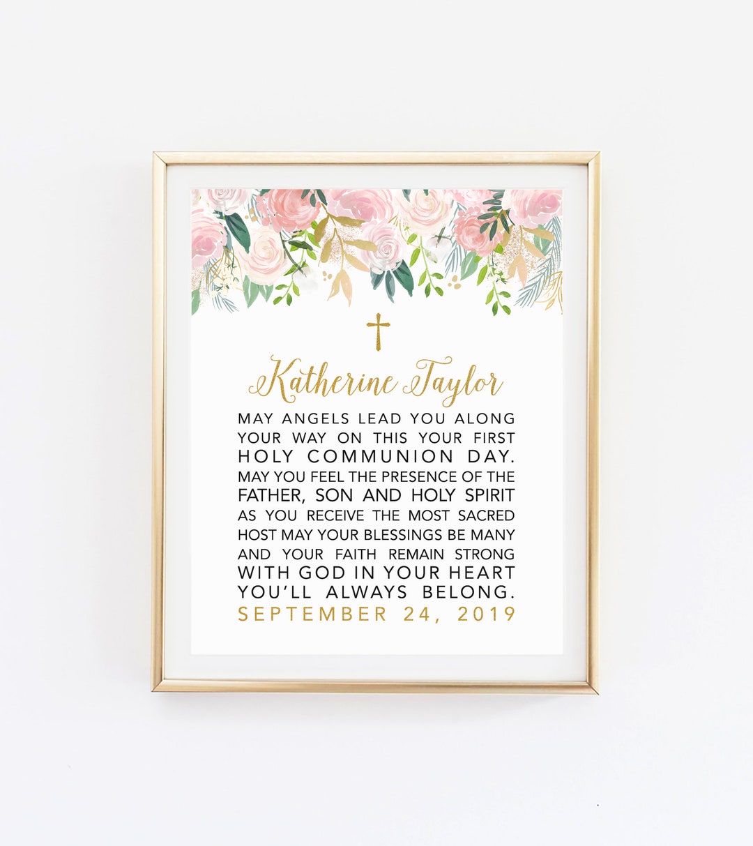 First Holy Communion Sign, First Communion Printable, First Communion ...