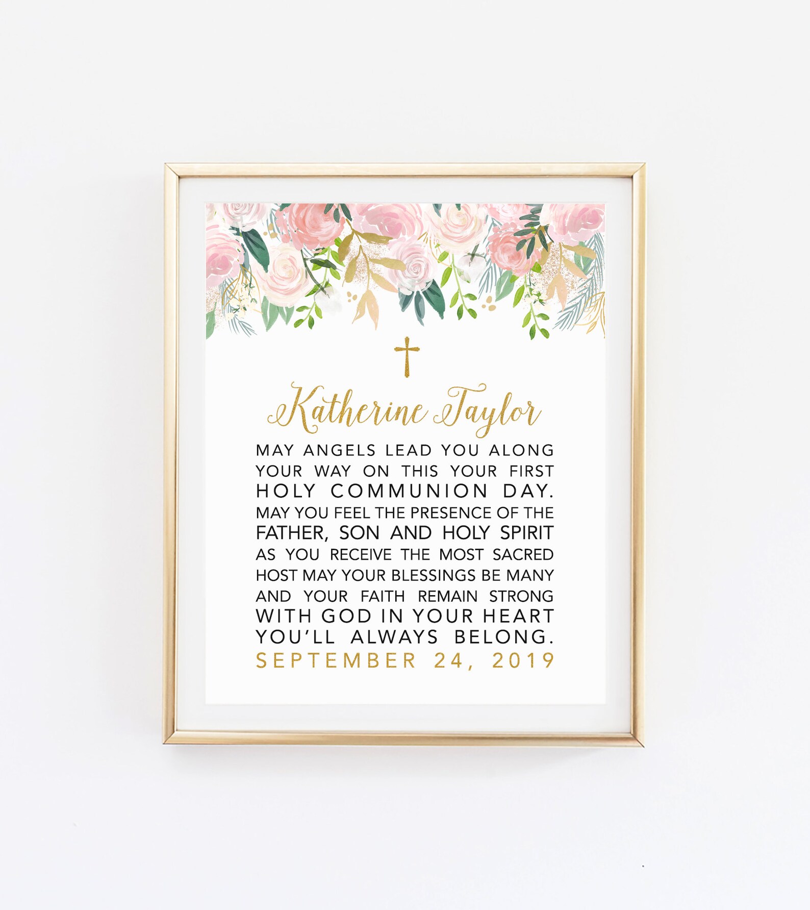First Holy Communion Sign First Communion Printable First - Etsy