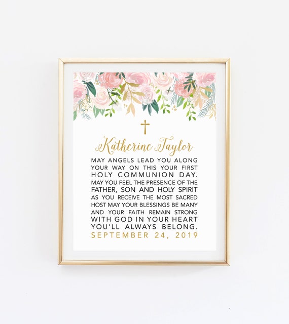 First Holy Communion Sign First Communion Printable First - Etsy
