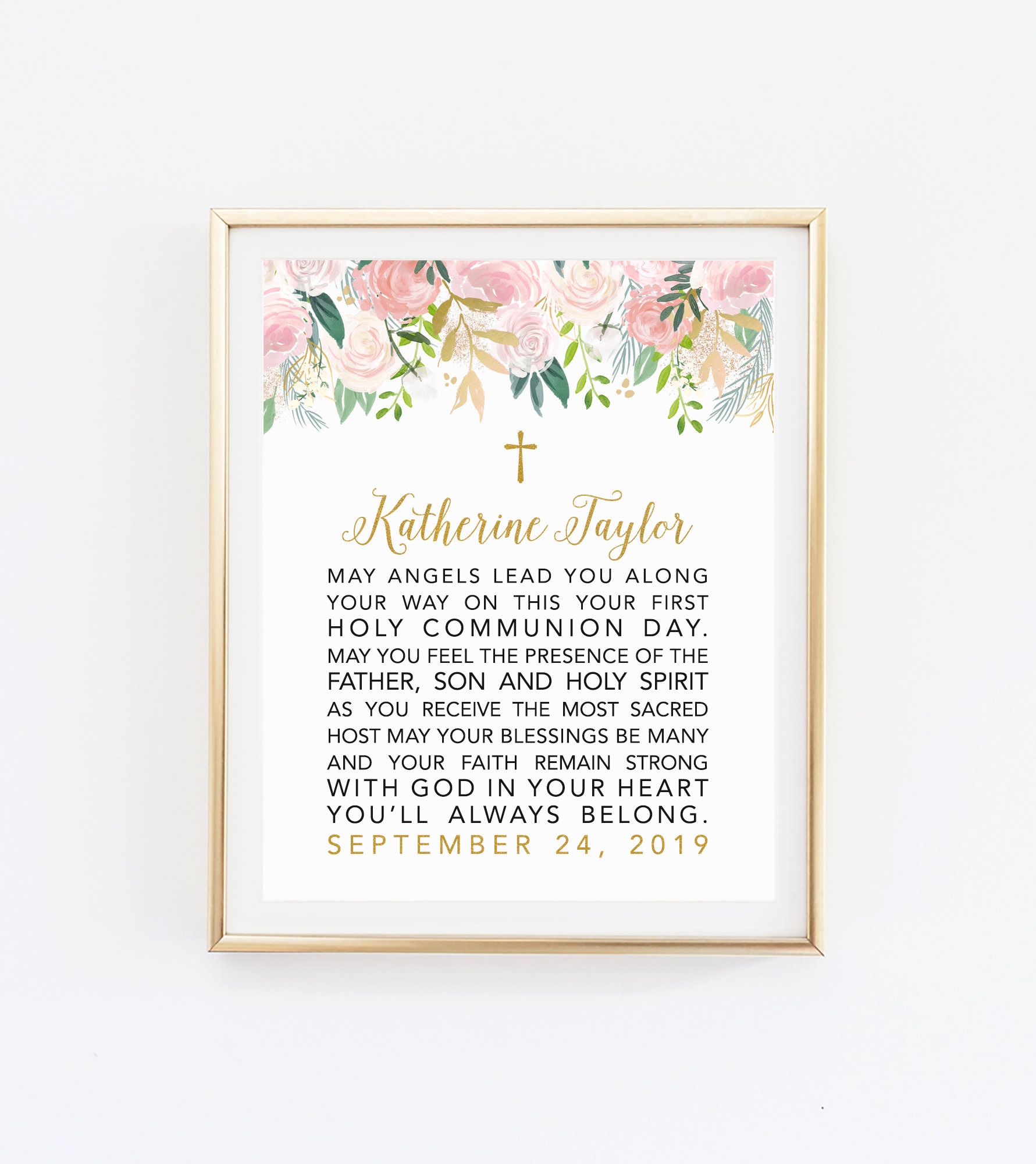 First Holy Communion Sign, First Communion Printable, First Communion ...