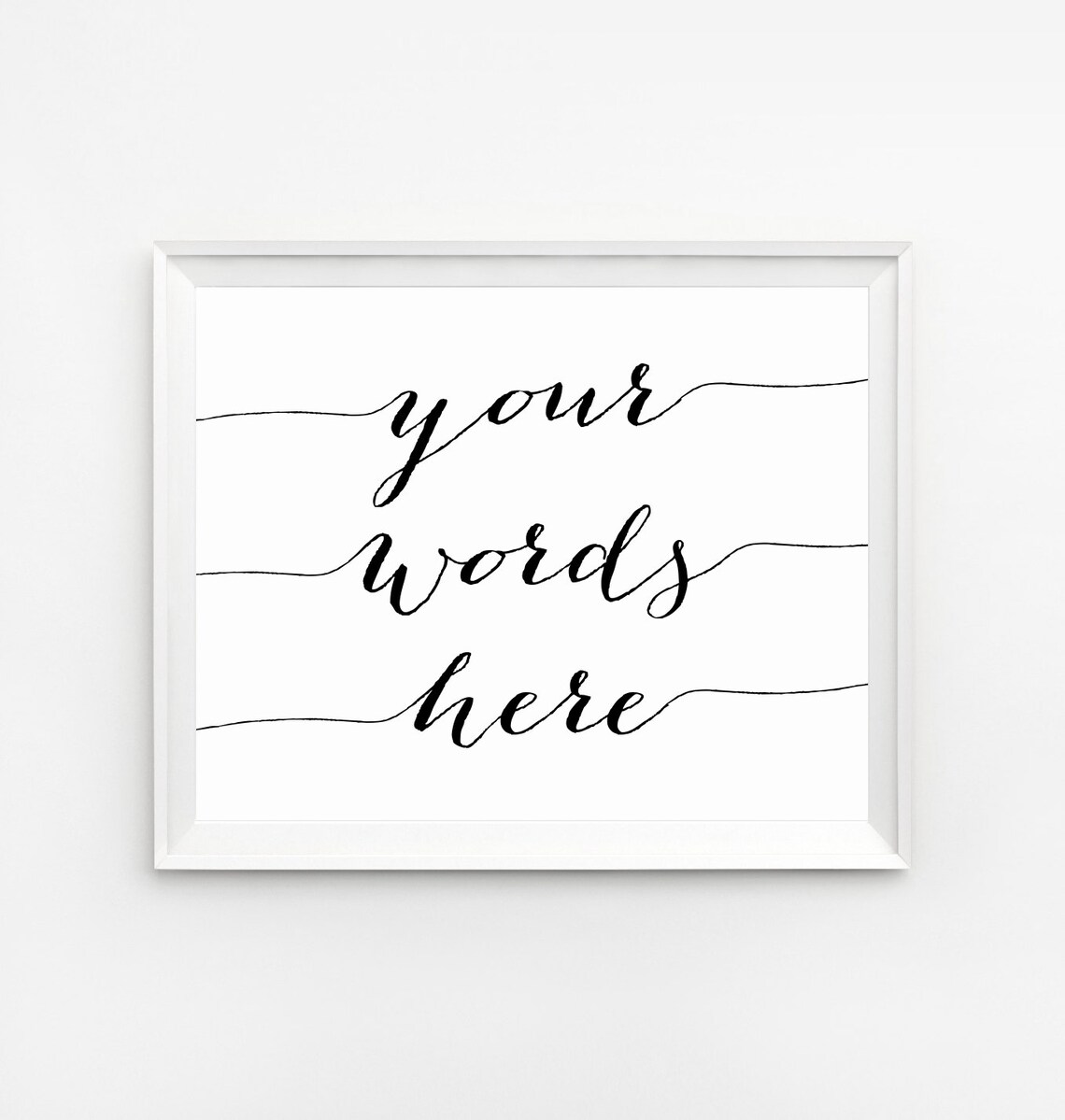 Custom Quote Print Personalized Word Art Prints Custom Wall | Etsy