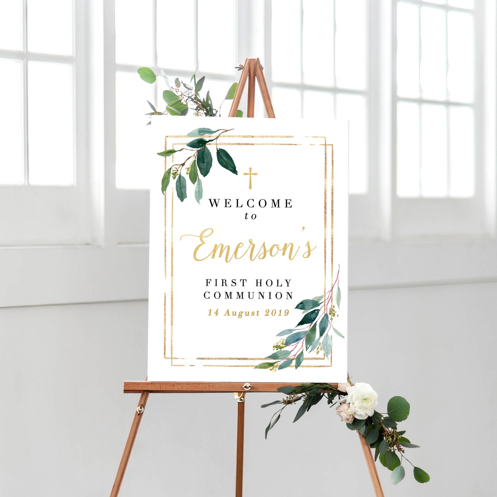 First Communion Sign Holy Communion Decorations Catholic | Etsy