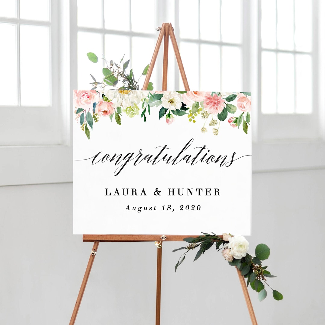 Congratulations Wedding Signs, Congratulations Party Decorations ...